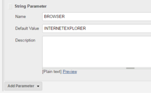 Passing Parameters values from Jenkins to Selenium C#
